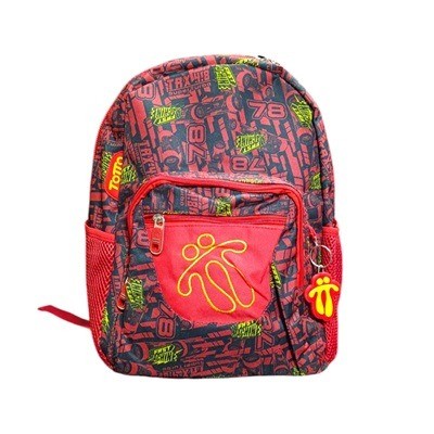 Mochila Estampada Roja Totto