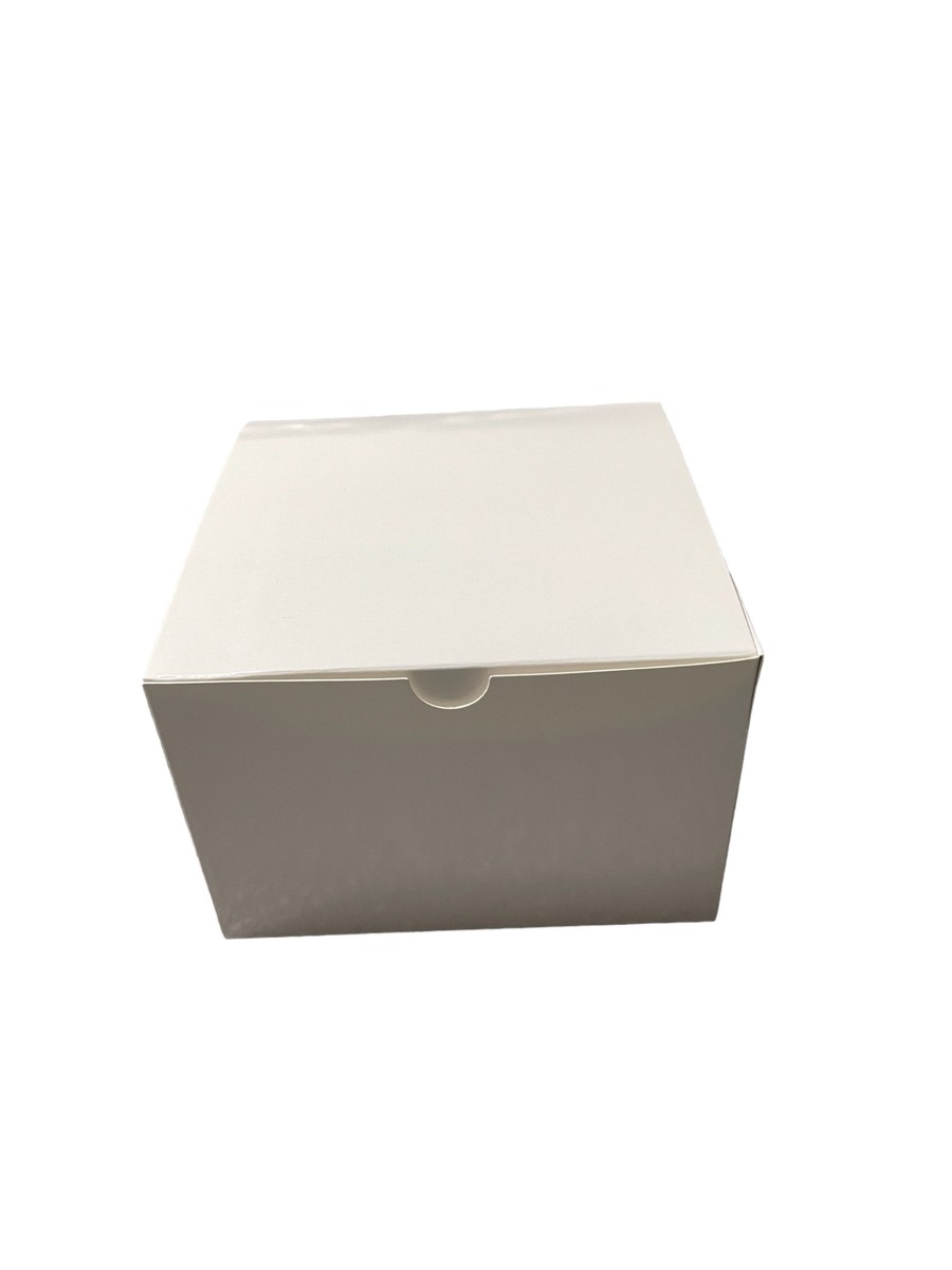 (6X6X4) White Glossy Gift Box
