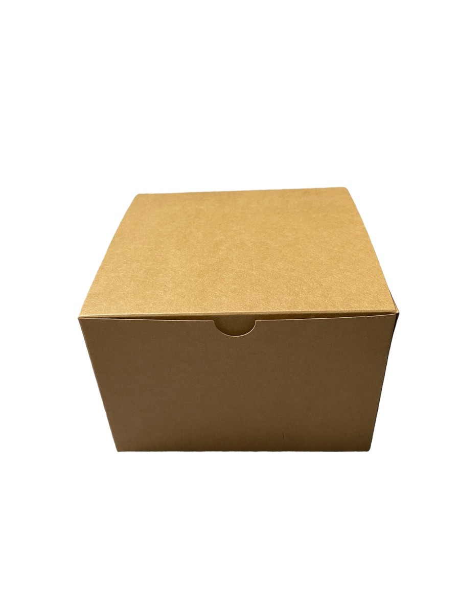 (6X6X4) Natural Kraft Paper Box