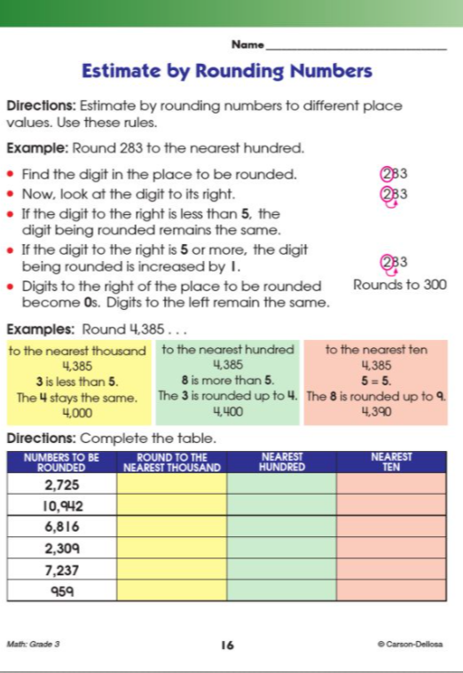 Brighter Child Math Workbook