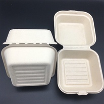 6" White Burger Box