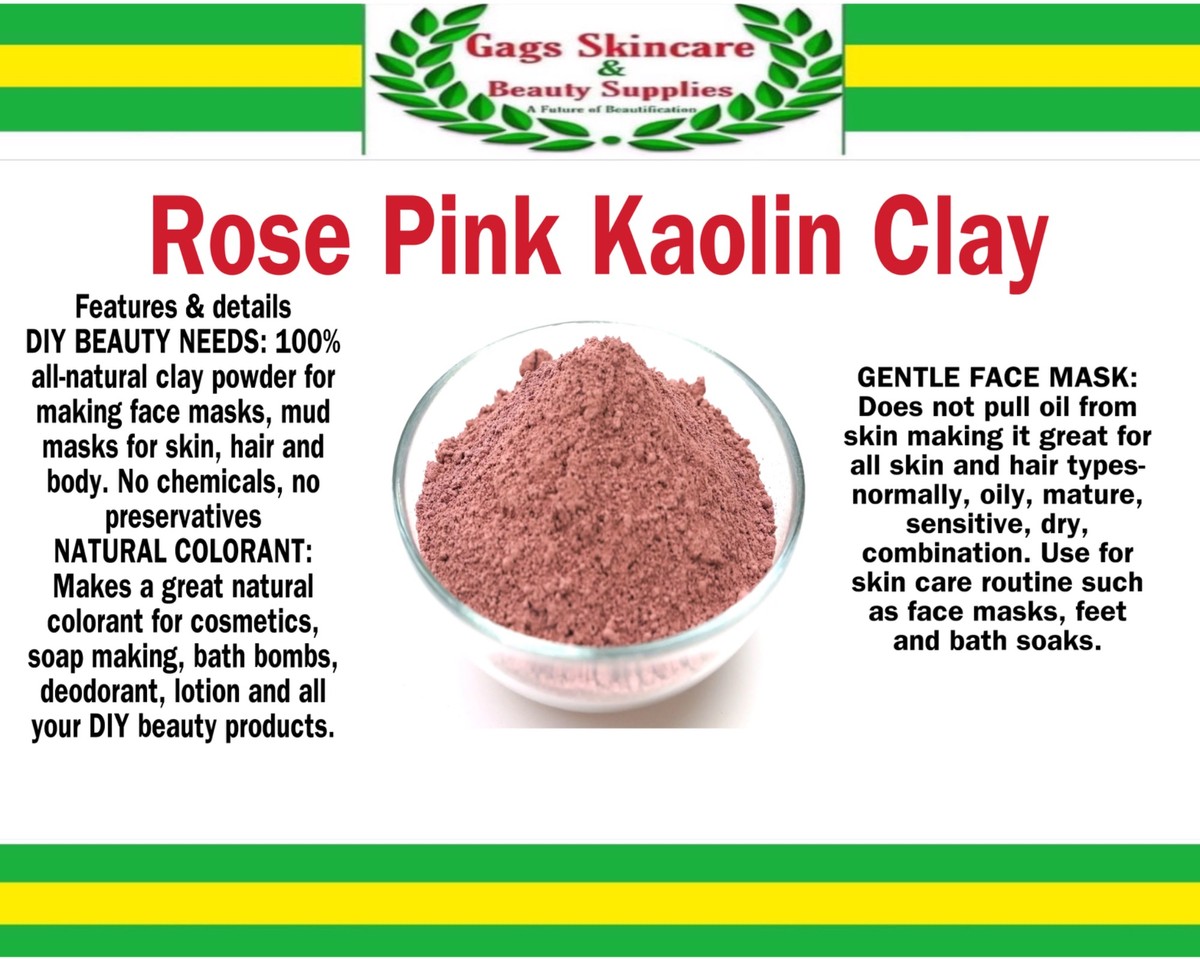 Rose Pink Kaolin Clay Powder