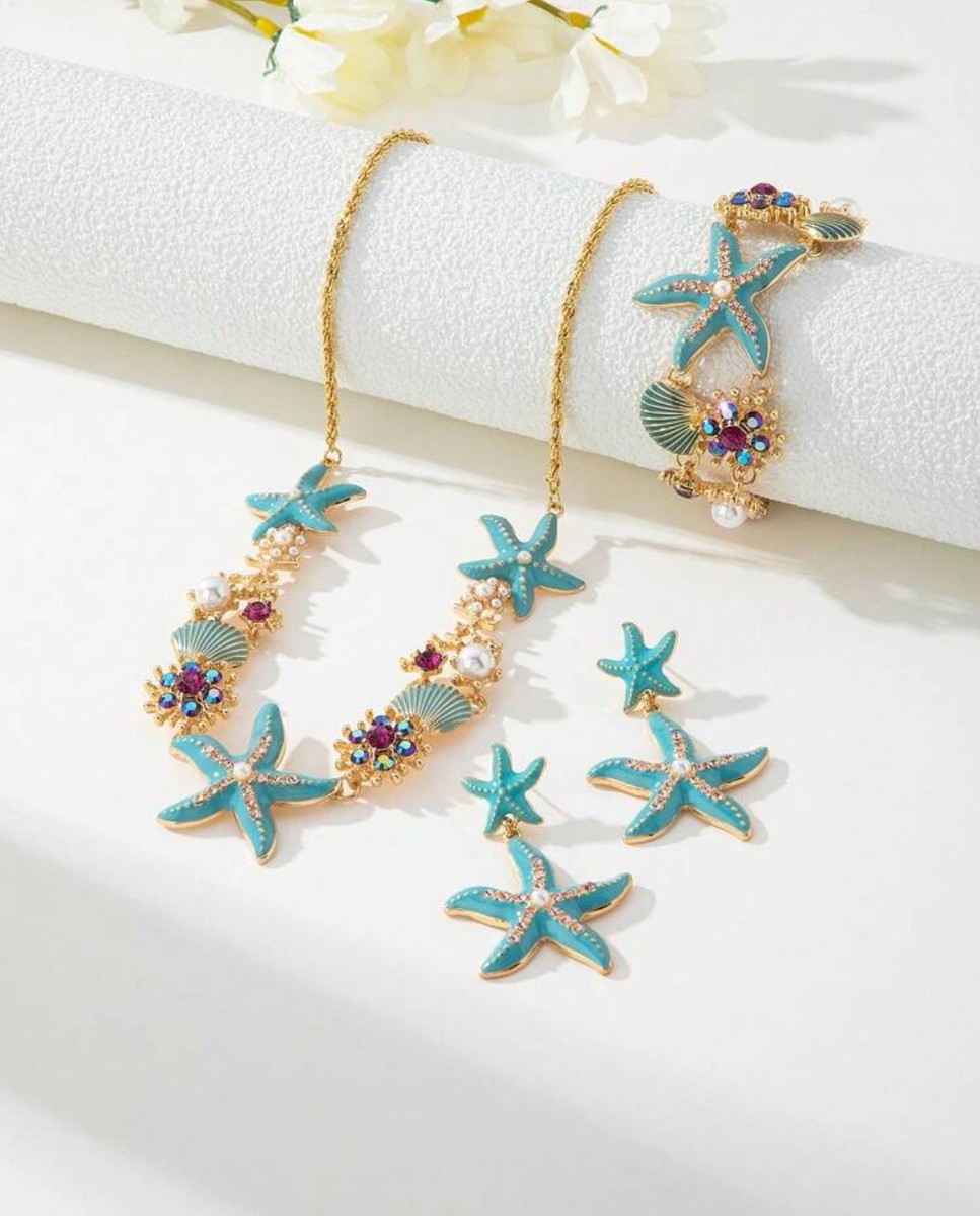 Beachy Enamel Starfish Set Sold Out